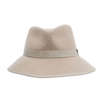 Max Mara Femme, Accessoires, Beige, Taille: 57 CM Locusta Fedora