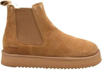 Copenhagen Stiefel - Brandy Suede Platform Ankle Boots - Gr. 36 (EU) - in Braun - f&uuml;r Damen