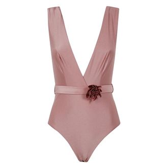 Zimmermann Lucky Plunge Flower 1PC Badeanzug - - Swimwear - Damen - Rosa - M