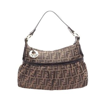 Fendi Sac bandouli&egrave;re en toile et cuir Zucca Pre-owned - Femme - Pre-owned - Brun - Taille: ONE Size
