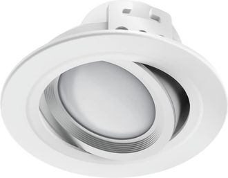 Hama WLAN LED Einbaustrahler 5W, (LED Einbauleuchte funktioniert ohne Hub/Gateway, runder LED Einbauspot, schwenkbar, Sprach-/App-Steuerung, WLAN Lampe für