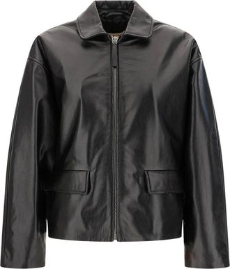 Marni Lederjacke - - Jackets - Damen - Schwarzk - XS