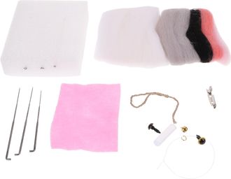 Supvox Nadelfilz Bastelset Katze Filzset f&uuml;r Anf&auml;nger mit Komplettzubeh&ouml;r Wollfilz Materialpaket f&uuml;r Kreative Selbstgemacht Projekte