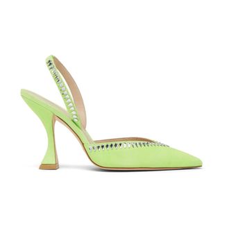 Stuart Weitzman Crystal Accent Slingback Pump - - Shoes - Damen - Gelb - 39 EU