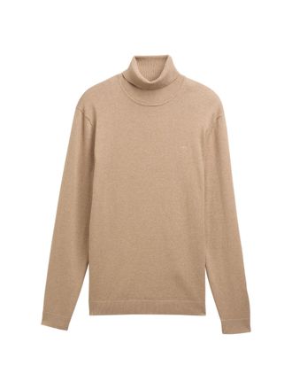 Tom Tailor Herren 1048216 Pullover, 31089 - Hazel Brown Melange, 3XL EU