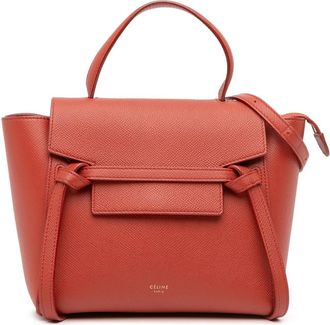 Celine Hobo Bags - Nano Grained Calfskin Belt Bag - Gr. unisize - in Orange - für Damen