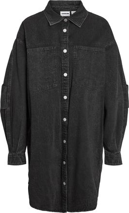 Noisy May Nmenza Rica Ls Shirtdress Mg011Bl Noos