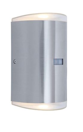 Lutec ST6057-PIR-3K, Au&szlig;enleuchte, Metall, Silber, 27, 5 x 21 x 24 cm