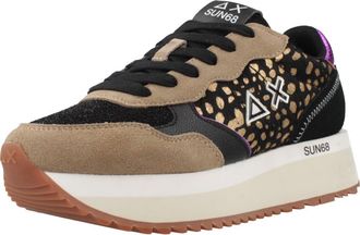 Sun 68 Unisex Big Ally ANIMALIER Sneaker, Schwarz, 38 EU