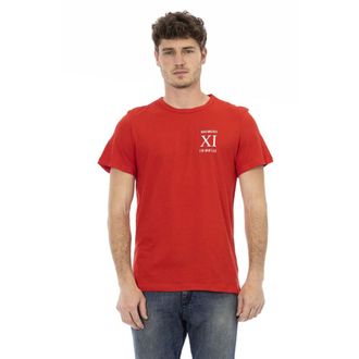 Dirk Bikkembergs Homme, Tops, Rouge, Taille: S T-shirt de plage avec impression frontale