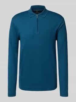 Christian Berg Slim Fit Poloshirt mit Rei&szlig;verschluss