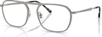 Ray-Ban Rb6548 Optics Gunmetal Fassung Klar Glas Polarisiert 53-19