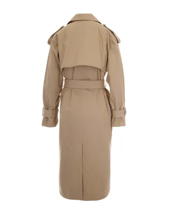 Liu Jo Womens Midi Trench Cappuccino Cotton & Raincoats