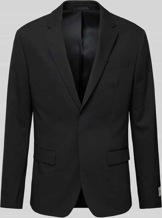 Calvin Klein Slim Fit 2-Knopf-Sakko aus Woll-Mix Modell TRAVEL