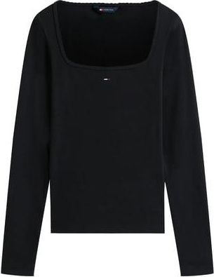 Tommy Hilfiger T-shirt c&ocirc;tel&eacute; &agrave; col carr&eacute; en coton m&eacute;lang&eacute;