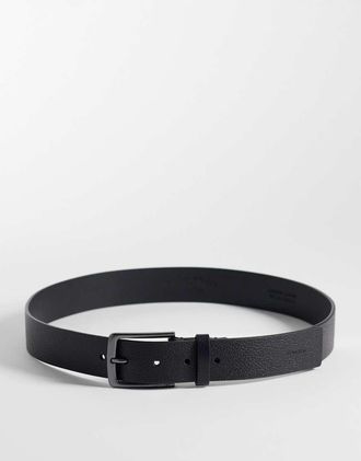 Calvin Klein Ceinture &agrave; boucle grain&eacute;e 35mm - Noir
