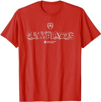 EuroLeague Olympiacos Collection Weißes Logo T-Shirt