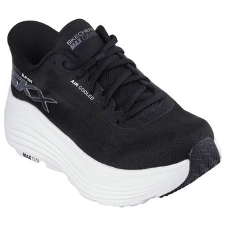 Skechers Womens Max Cushioning Endeavour Hallandale Hands Free Slip-ins Sneaker, Schwarz/Wei&szlig;, 37.5 EU