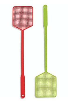 Galileo Casa Set mit 2 Fliegenklatschen, Mehrfarbig, Maße: L 10 x B 2 x H 46,5 cm