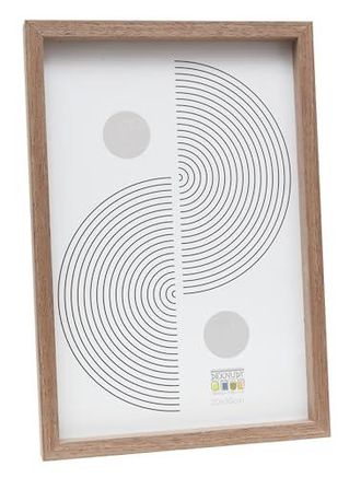 Deknudt Frames Bilderrahmen - Holz-Finish in Holzoptik braun - schlicht - FSC Mix - für Format 20 x 30 cm - zum Aufhängen oder Aufstellen