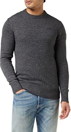 Schott NYC PLLANCE1 Pullover Sweater Homme, Gris (Anthracite), XL