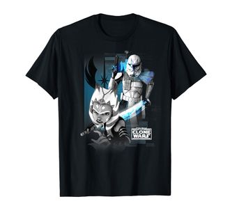 Star Wars Clone Wars Ahsoka Kanji Sketch T-Shirt