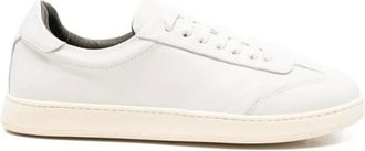 Corneliani Homme, Chaussures, Blanc, Taille: 40 1/2 EU Leather Baskets