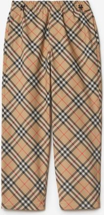 Burberry Pantalon en sergé Check, Size: XS