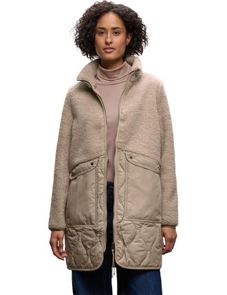 Street One Damen 2005346 Strukturmix Mantel, Reef Sand, 44 EU
