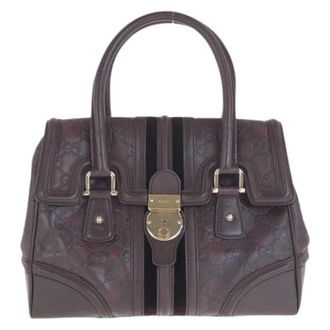 Gucci Pre-owned Guccissima Lederhandtasche - - Pre-owned - Damen - Braun - ONE SIZE