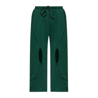 Dolce & Gabbana Sweathosen mit dekorativen Schlitzen - - Trousers - Herren - Gr&uuml;n - S