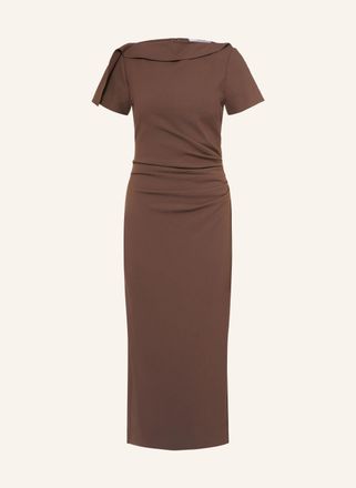 Reiss Reiss Etuikleid Hilary Aus Jersey Mit Volants braun