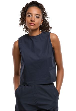 Urban Classics Damen Cropped Top - Lockeres Popeline Oberteil im Loose Fit, Luftig & Leicht f&uuml;r Sommer, Streetstyle oder Layering Looks