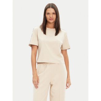 Guess T-Shirt V3RI08 I3Z14 Beige Regular Fit