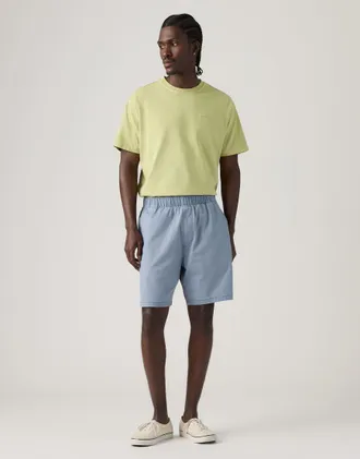 Levi's Boxer Shorts aus Baumwoll-Leinen in Blau