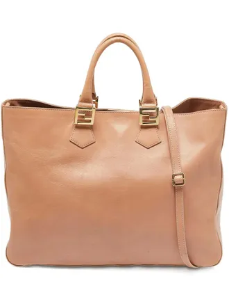 Fendi sac cabas en cuir - Tons neutres