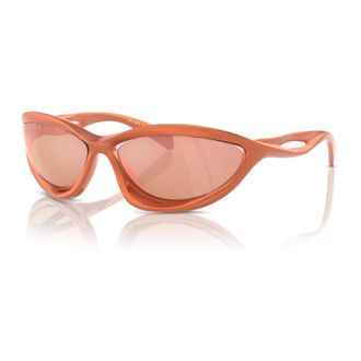 Prada Orangefarbene Metall-Sonnenbrille - - Accessories - Damen - Orange - 60 MM
