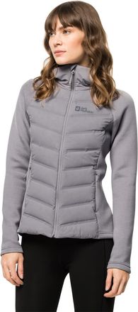 Jack Wolfskin Damen Tasman Down Hybrid W Jacket, seagull, L EU