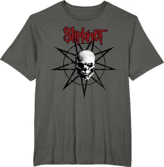 Slipknot Offizieller Totenkopf-Stern T-Shirt