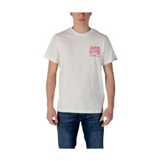 Replay Homme, Tops, Beige, Taille: XS Classic Crew Neck Tee