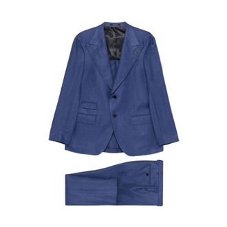 Gabriele Pasini Homme, Costumes, Bleu, Taille: L Costume crois&eacute;