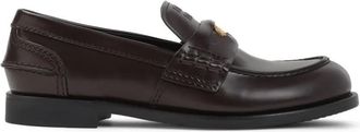 Miu Miu Comfortable Calf Leather Loafers - Gr. 36 (EU) - in Braun