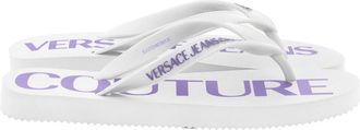 Versace Jeans Couture Femme, Chaussures, Blanc, Taille: 41 EU Flip Flop