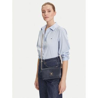 Tommy Hilfiger Handtasche Tommy Hilfiger Th Modern Mini Crossover AW0AW17462 Dunkelblau