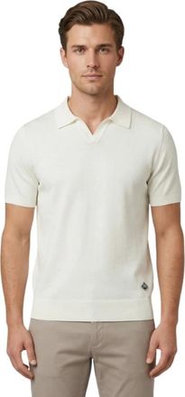 Roy Rogers Homme, Tops, Blanc, Taille: M Polo en fil de coton