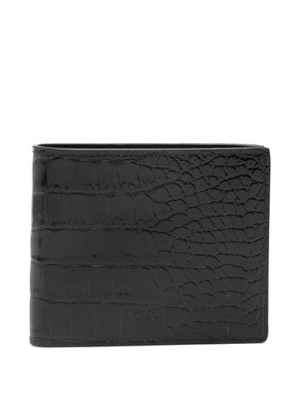 Tom Ford portefeuille imprim&eacute; &agrave; logo emboss&eacute; - Noir