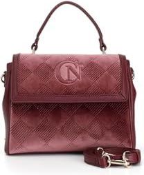 Caf&egrave;noir Sac &Agrave; Main &Agrave; Rabat En Velours, Pour Femme, Couleur Rouge, Taille Taille Unique