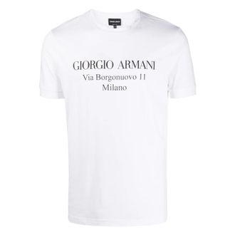 Giorgio Armani Optisches Wei&szlig;es Tshirt - - Tops - Herren - Wei&szlig; - XL