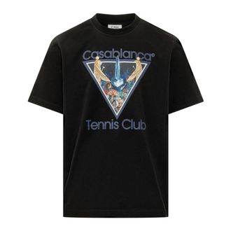 Casablanca Monde Perdu Tennis TS - - Tops - Herren - Schwarzk - L