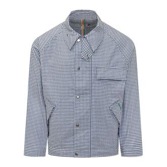 Barbour Homme, Vestes, Bleu, Taille: S Gingham Shirt Jacket